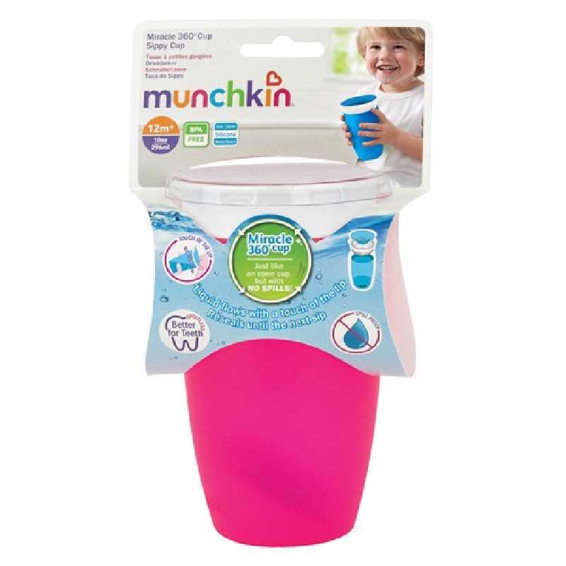 Tasse Dapprentissage 360° Miracle 296 Ml Rose Munchkin